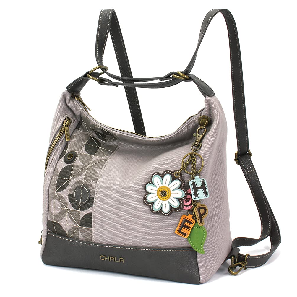 Retro Convertible Purse - Charms Daisy+HOPE - Gray