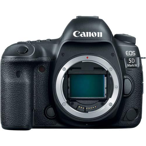 Canon EOS 5D Mark IV DSLR Camera w/EF 50mm STM + 75-300mm + 420-800mm Super Telephoto Lens + LED Always on Light + 128GB Memory, Filters, Case, Tripod + More (34PC Bundle Kit)