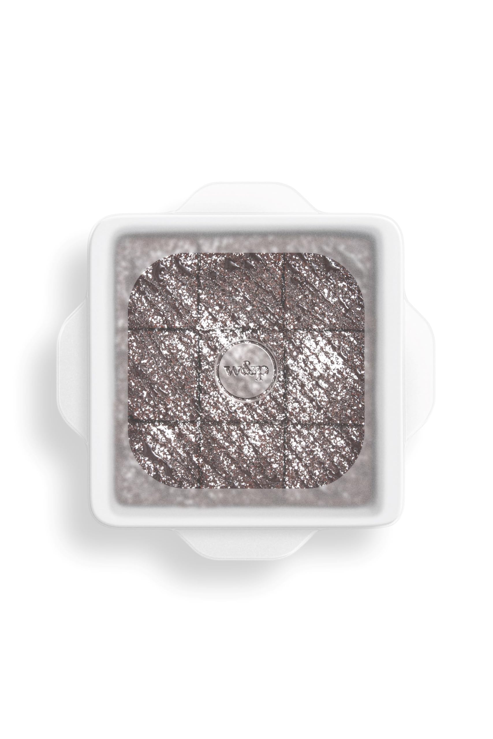 W&P Reusable Silicone Stretch Lid, Brownie (8 x 8) Set of 2, Dishwasher Safe, Freezer Safe, LFGB/Premium Silicone, Microwave Safe, Clear