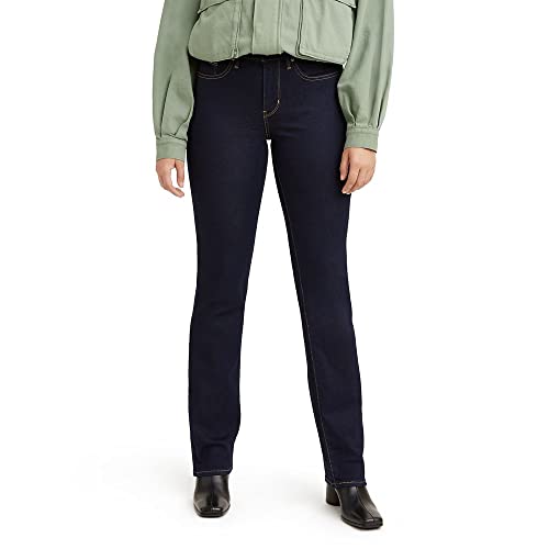 Levi's Women's 314 Shaping Straight Jeans, Darkest Sky - Dark Indigo, 32