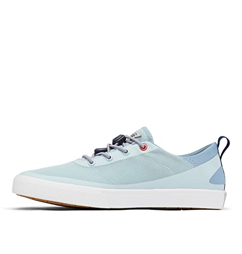Columbia Women's Bonehead PFG Boat Shoe, Mountain Mist/Collegiate Navy, 8.5