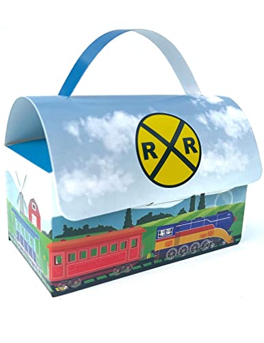 Jayd Products, Train Party Favor Box, (12 Pack) Kidâs Train Theme Party Favor Boxes, Railroad Train Favors, Train Birthday Party Supplies