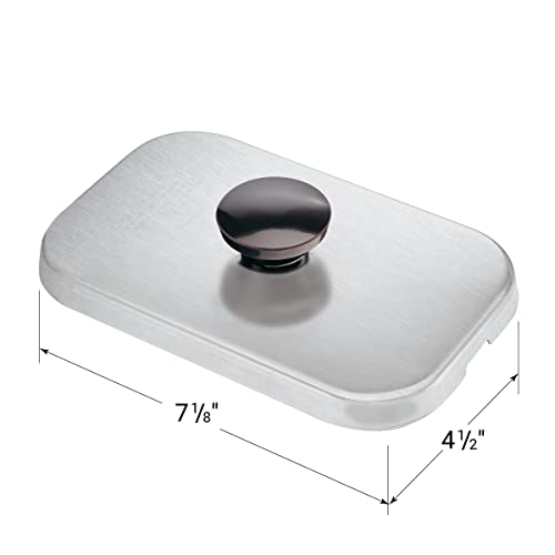 Server Products Lift Off Lid for Countertop Condiment Dispenser Jars, Stainless Steel, Model 82559, Compatible With Server’s Deep or Shallow Fountain Jars