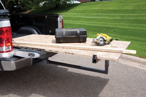 Tricam SLE-1/SKLE-350 2 in 1 E-Z Hitch Mounted Load Extender, 350-Pound Capacity, Black Finish