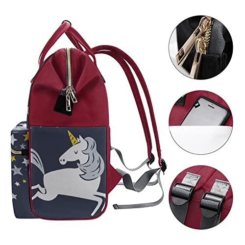 Cute Unicorn Waterproof Mommy Bag Diaper Bag Backpack Multifunction Large Capacity Travel Bag