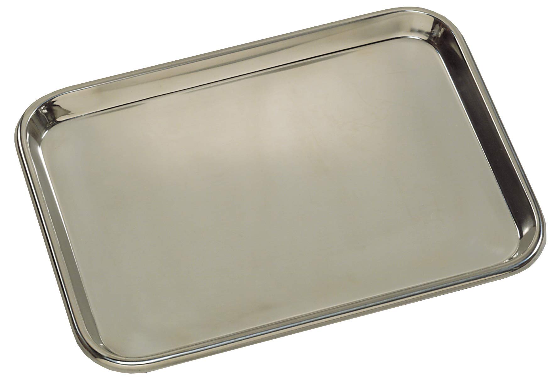 Grafco Metal Instrument Tray, Medical & Surgical Mayo Tray, Stainless Steel, Medium, 3261