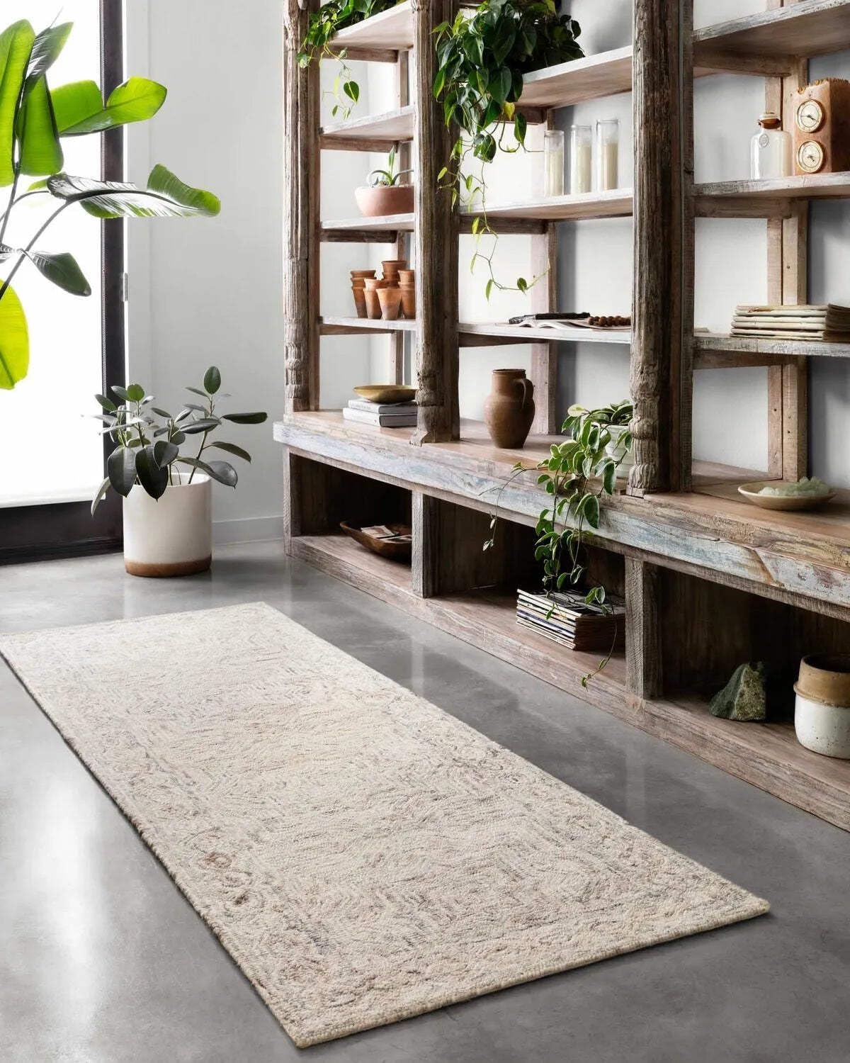 Loloi II Ziva Collection ZV-01 Neutral 2'-6" x 9'-9" Runner Rug