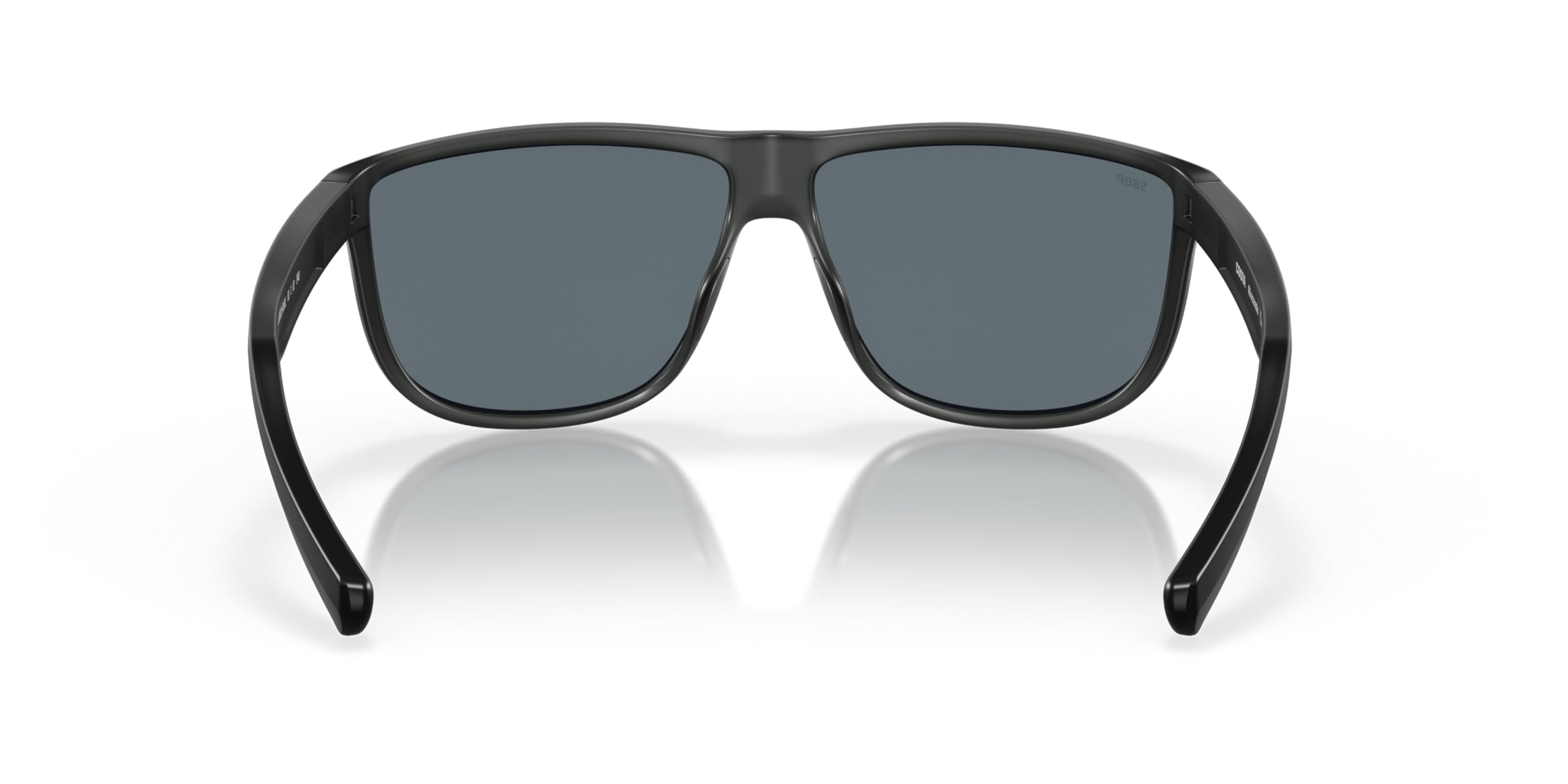 Costa Man Sunglasses Matte Smoke Crystal Frame, Blue Mirror Lenses, 61MM