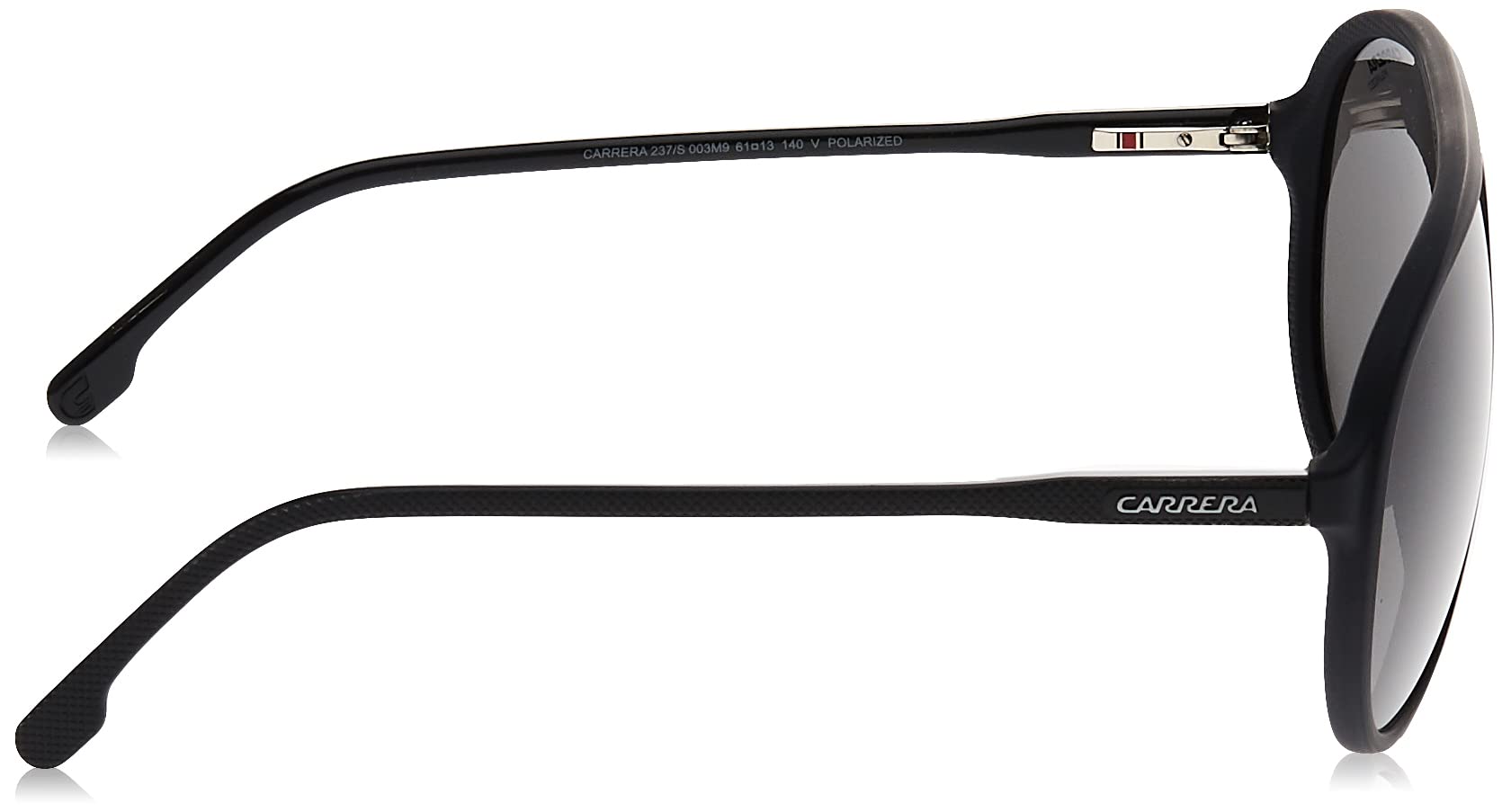 Carrera Modern Pilot Sunglasses, Black/Grey Shaded, 61