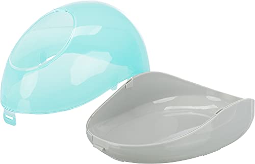 TRIXIE Sand Bath for Chinchillas and Degus, 27 x 18 x 16 cm, Blue