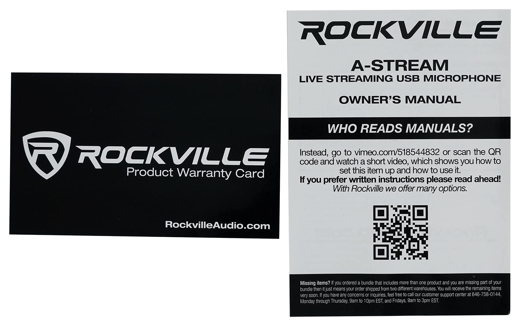Rockville A-Stream Live Streaming USB Microphone w Gain+Mute Control+Stand+Cable