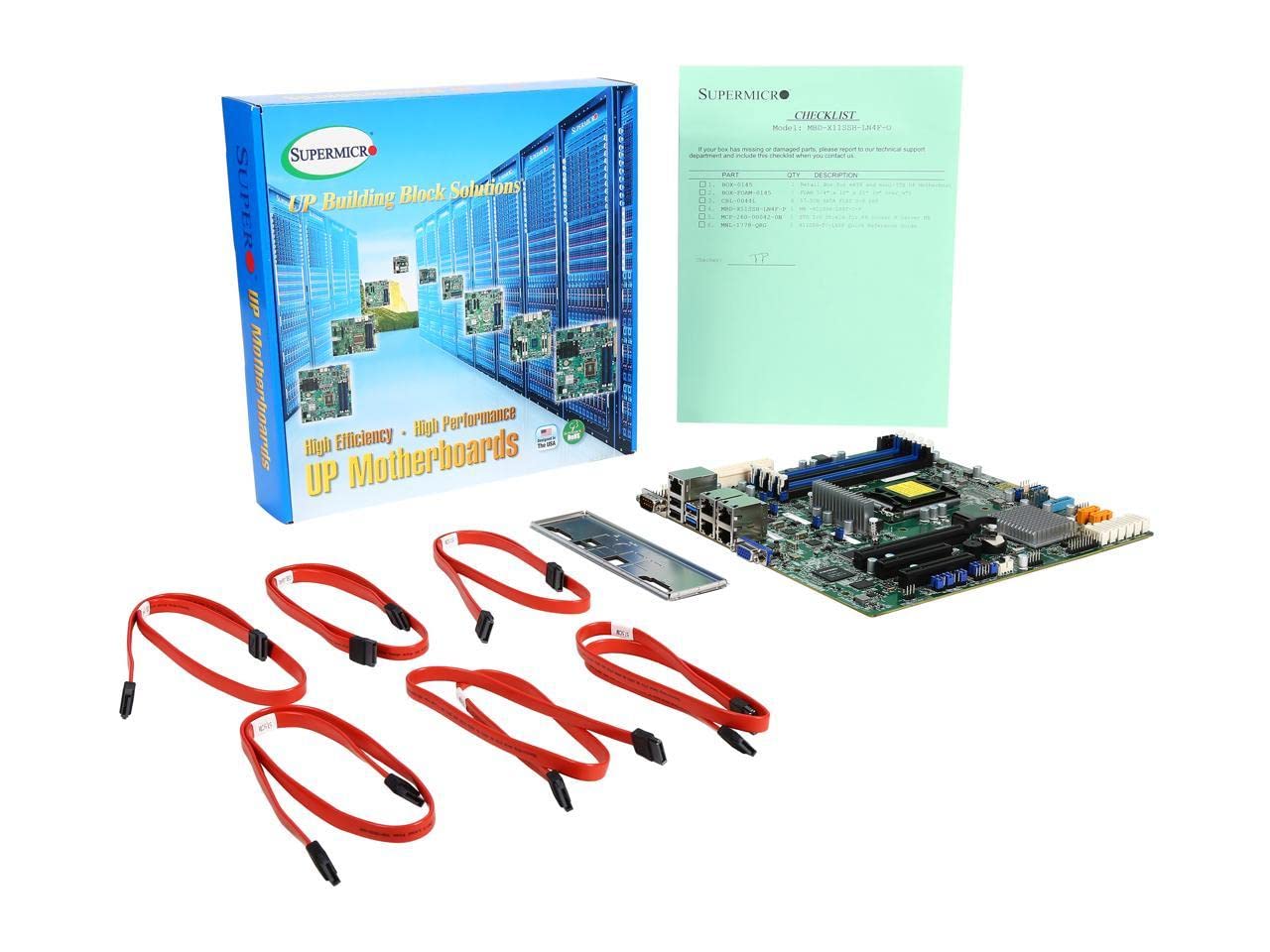 Supermicro X11SSH-LN4F Server Motherboard - Intel Chipset - Socket H4 LGA-1151 - Retail Pack