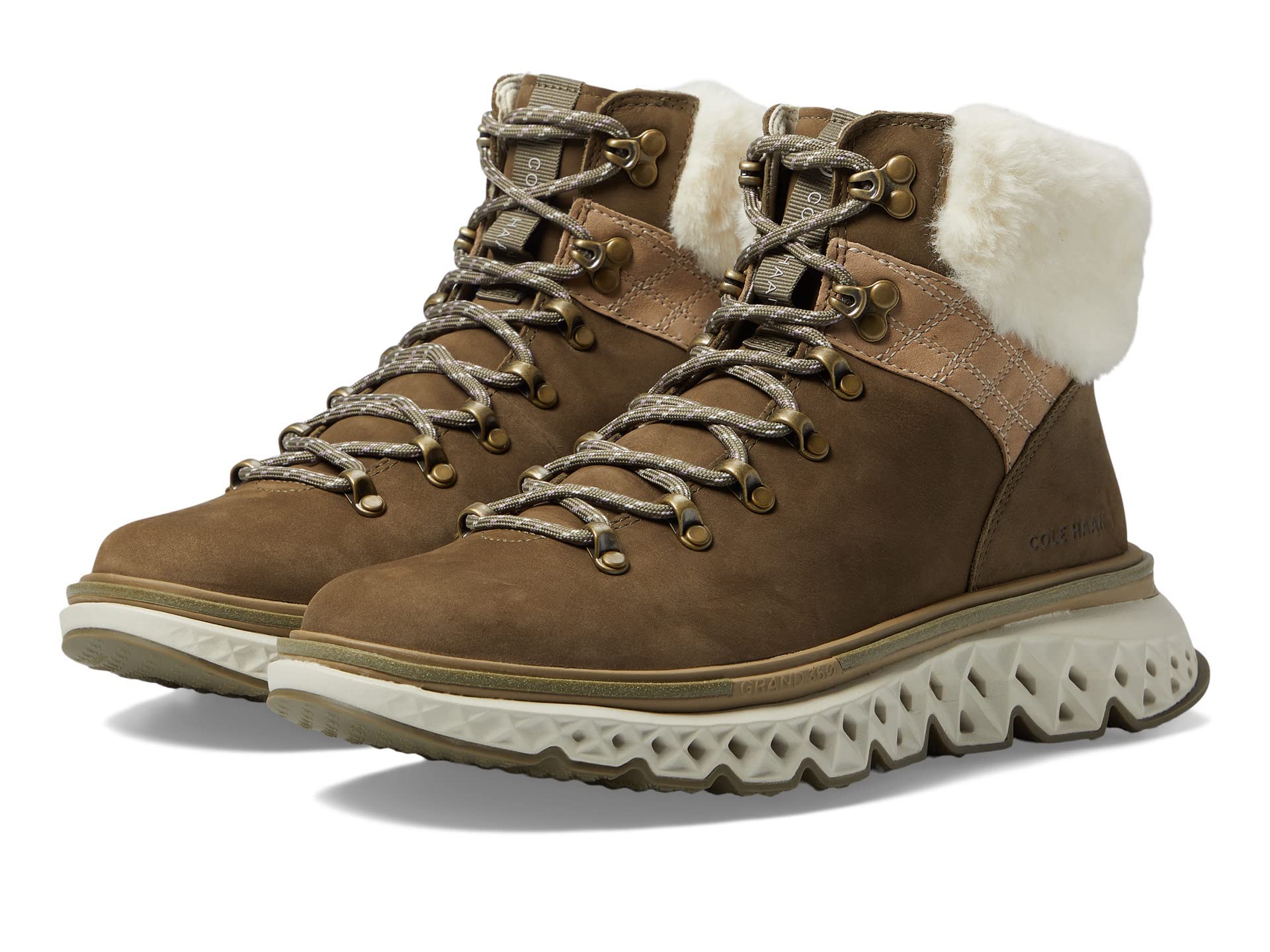 Cole Haan 5.Zerogrand Explore Hiker Waterproof Dune/Stone Gray 6 B (M)