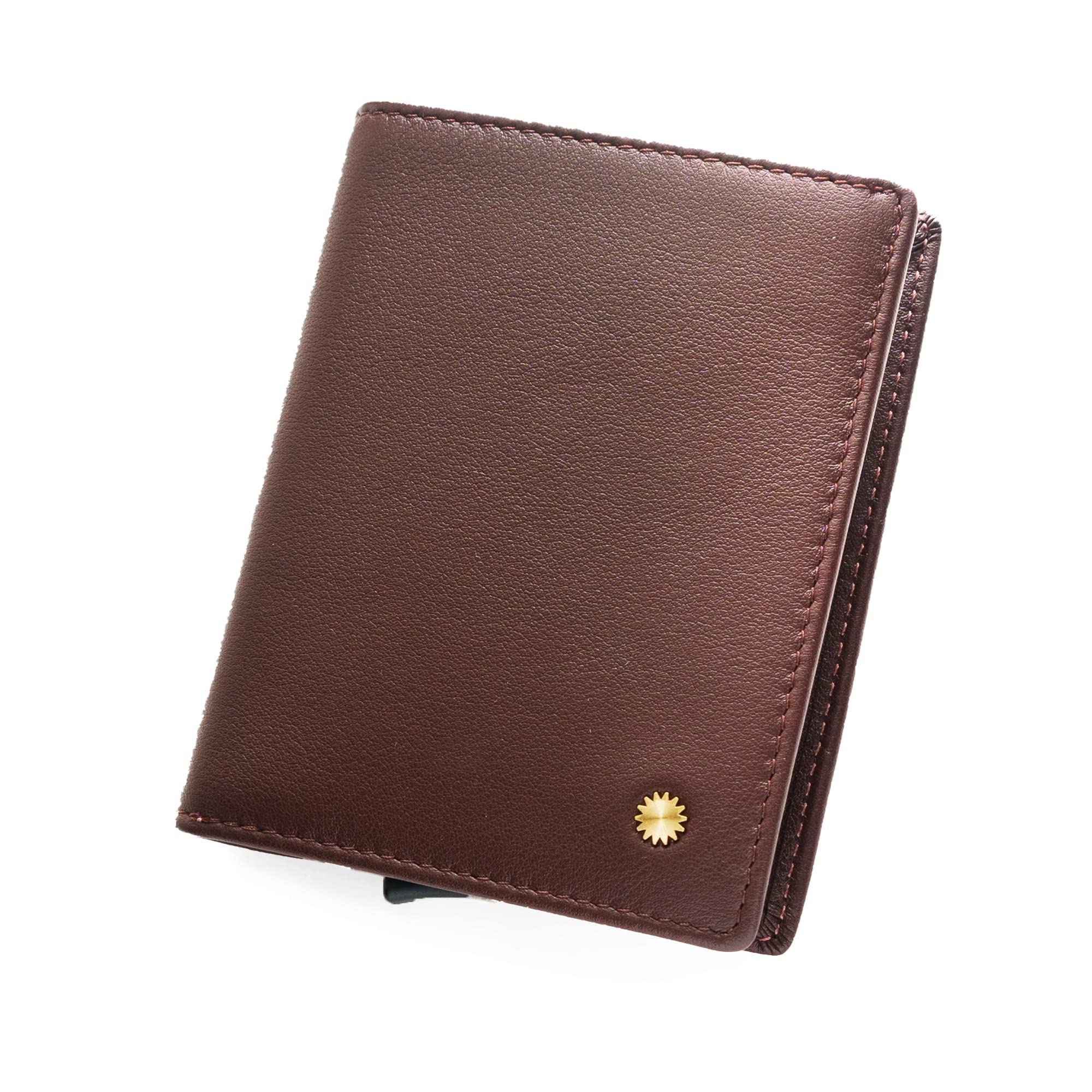 Revelot Cardholder Wallet/Genuine Leather with RFID Blocking / W1 (Coffee Nappa)