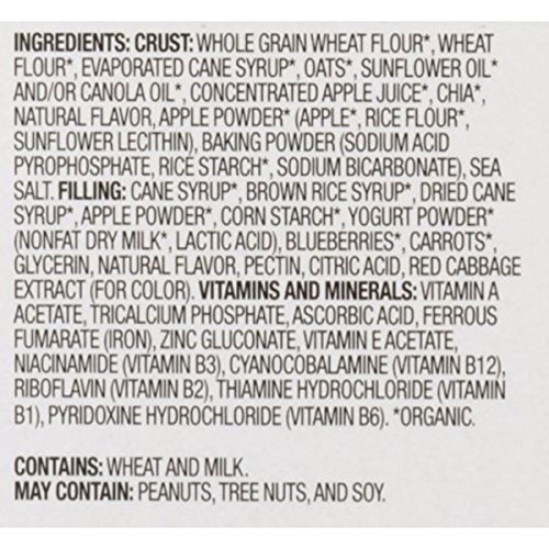 Plum Organics Mighty 4 Essential Nutrition Bars, Blueberry with Carrot, 0.67 Ounce, 6 Count