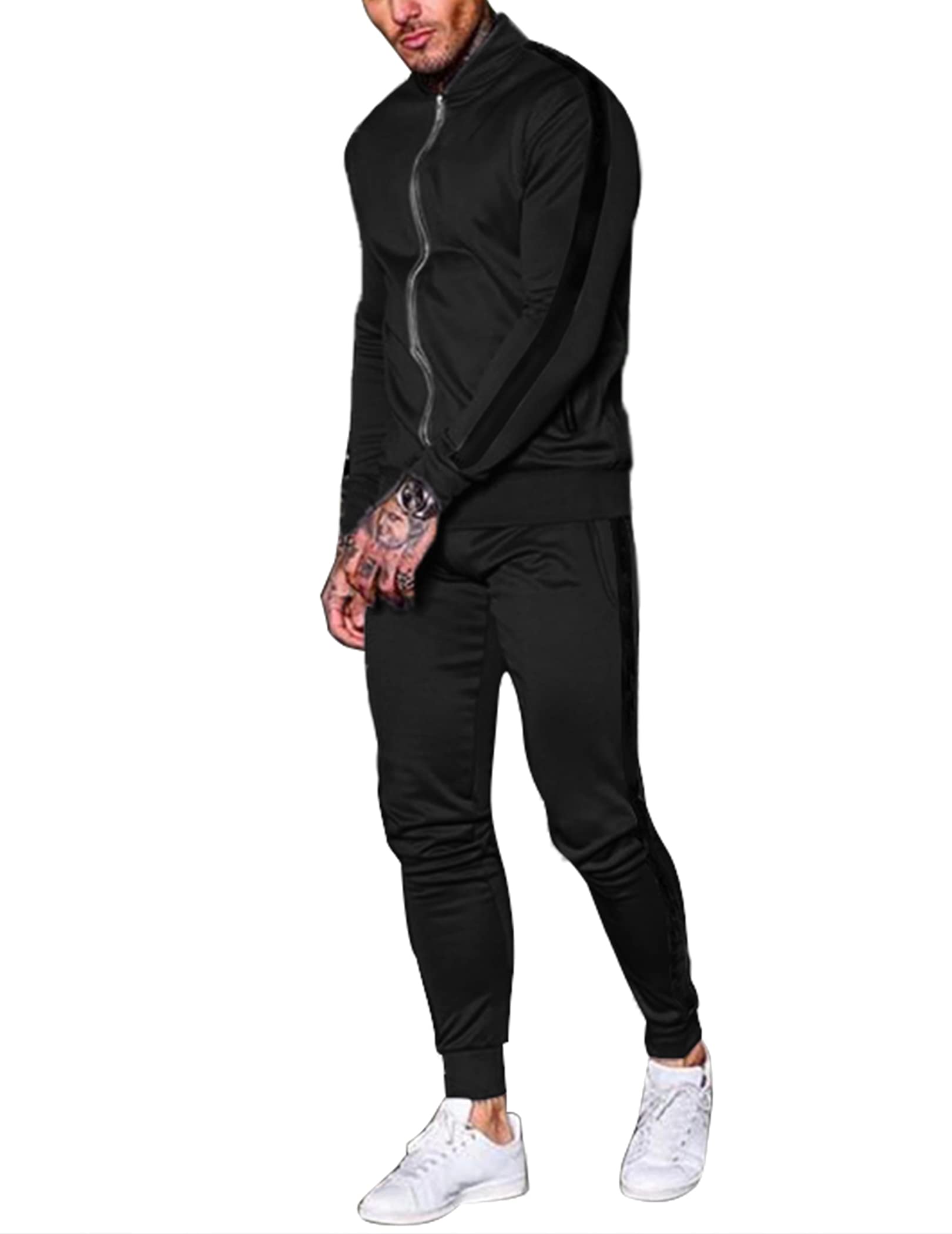 COOFANDY Men's Tracksuit 2 Piece Full Zip Athletic Sweatsuits Casual Running Jogging Sport Suit Sets