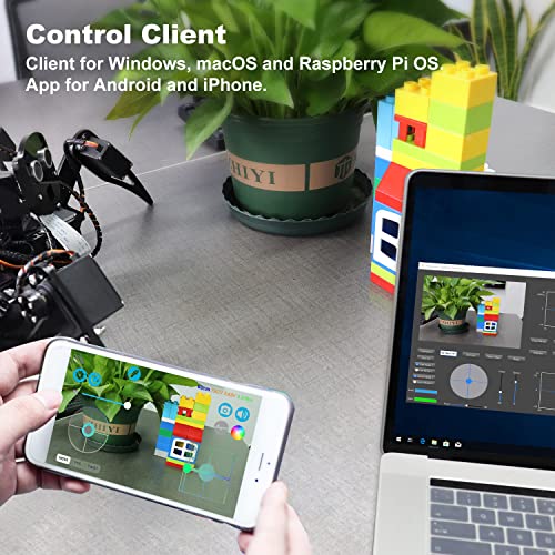 FREENOVE Big Hexapod Robot Kit for Raspberry Pi 4 B 3 B+ B A+, Walking, Self Balancing, Live Video, Face Recognition, Pan Tilt, Ultrasonic Ranging, Camera Servo (Raspberry Pi NOT Included)