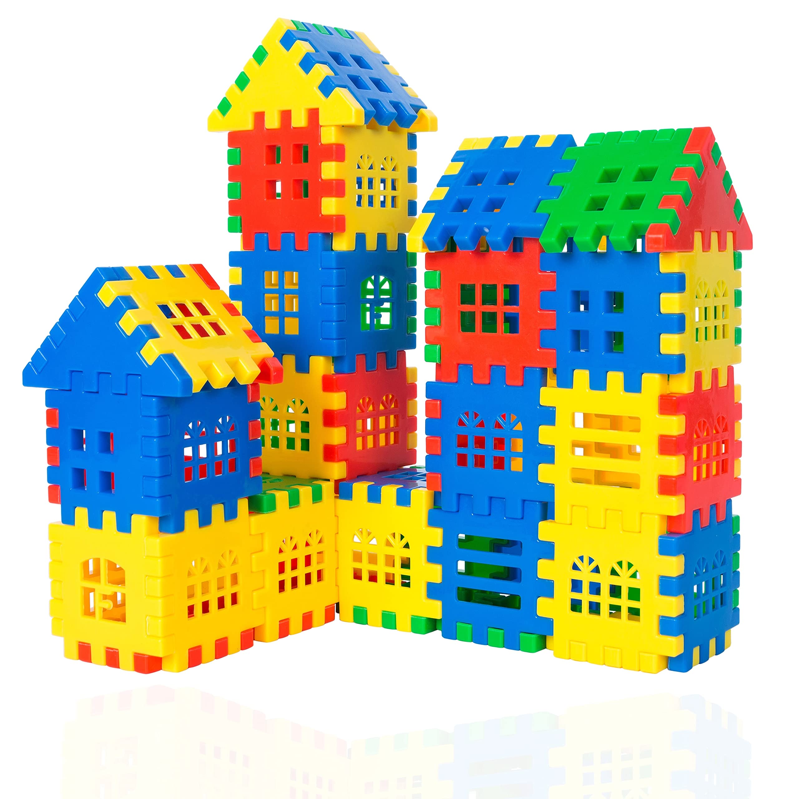 Chuntian Interlocking Building Blocks Toys for Kids - Toddlers Building Blocks Educational Toys Set 70 PCS 43F