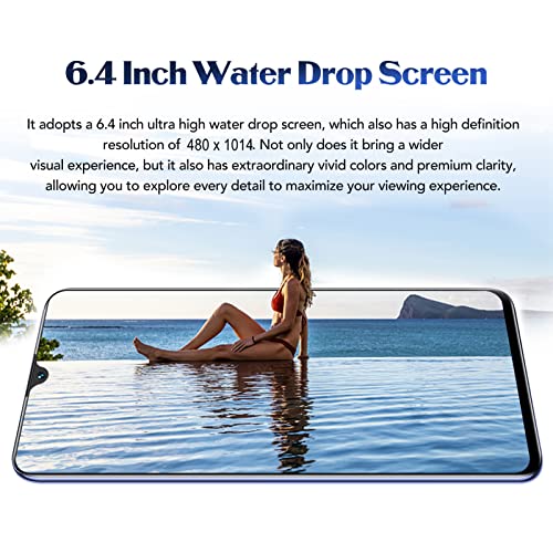 S22 Unlocked Android Cellphone, Smartphone with 6.52in HD Curved Screen, 2G 3G Network Mobile Phone, Face Recognition, 1GB 8GB, Quad Core, 2M 5M Camera, 3000mAh, WiFi BT FM GPS,