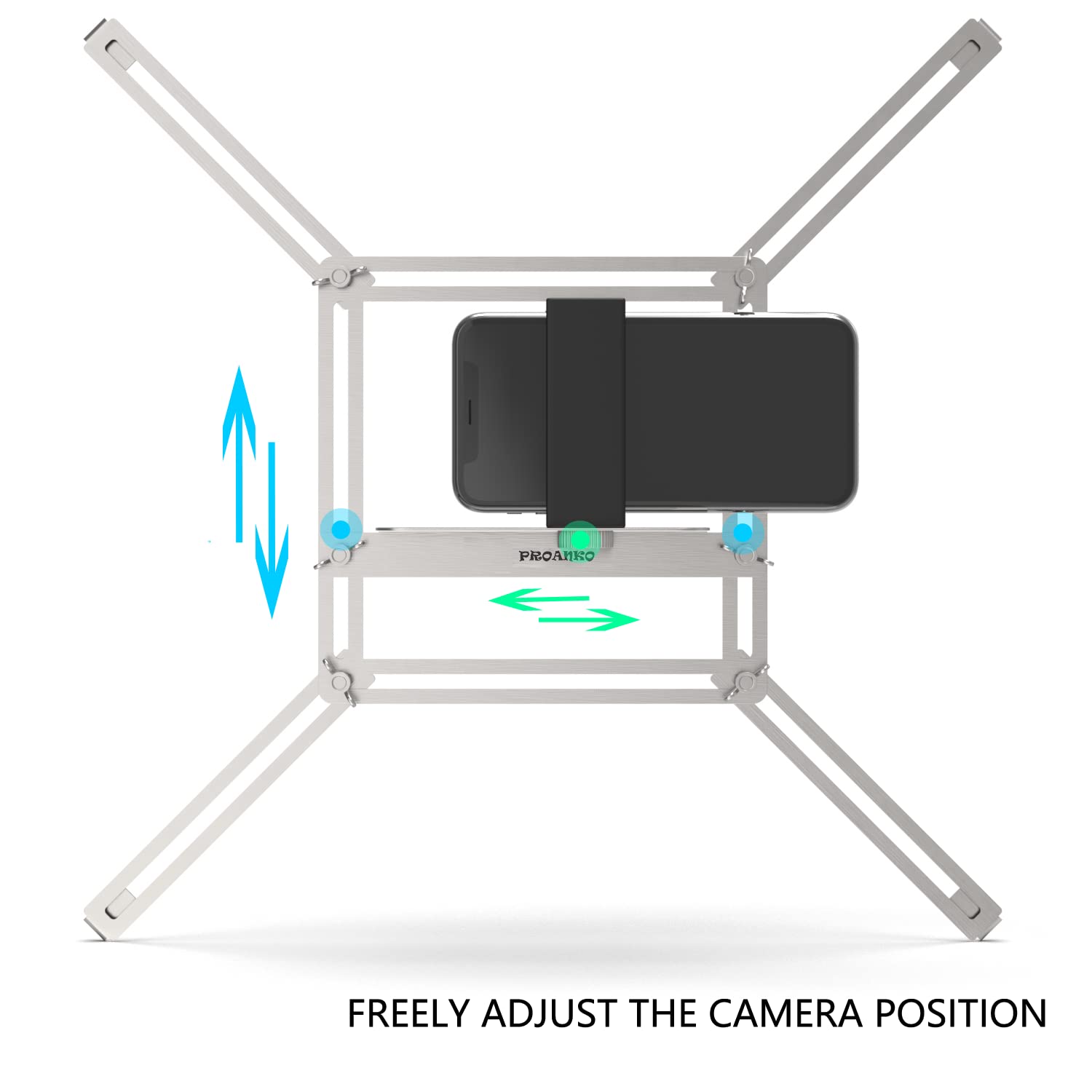 Cell Phone Fence Mount Camera Fence Mount for iPhone, Phones, GoPro, Chain Link Fence Mount for Recording Baseball/Softball/Tennis(Mini Plus)