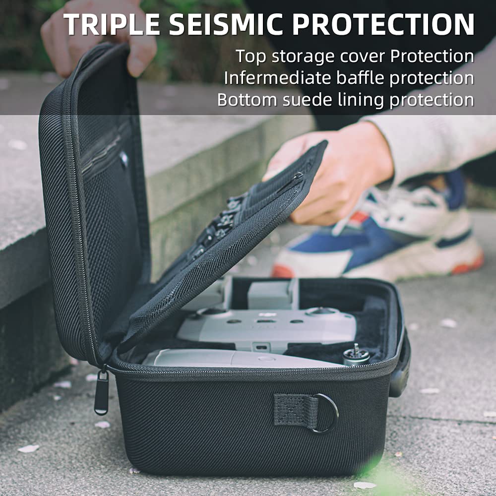 SKEZN Mavic Air 2 Drone Hard Carrying Case Travel Storage Bag for DJI Mavic Air 2S Drone/DJI Mavic Air 2 Fly More Combo with Accessories-Hard Shell Shockproof Travel Case with Shoulder Strap,GYDMC050