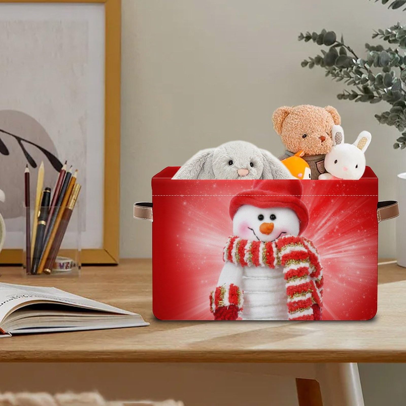 FALE QTUOM Halloween Foldable Storage Baskets, Pumpkins Ghosts Storage Cube Box with Handles Collapsible Closet Shelf Cloth Organizer Basket for Nursery Bedroom