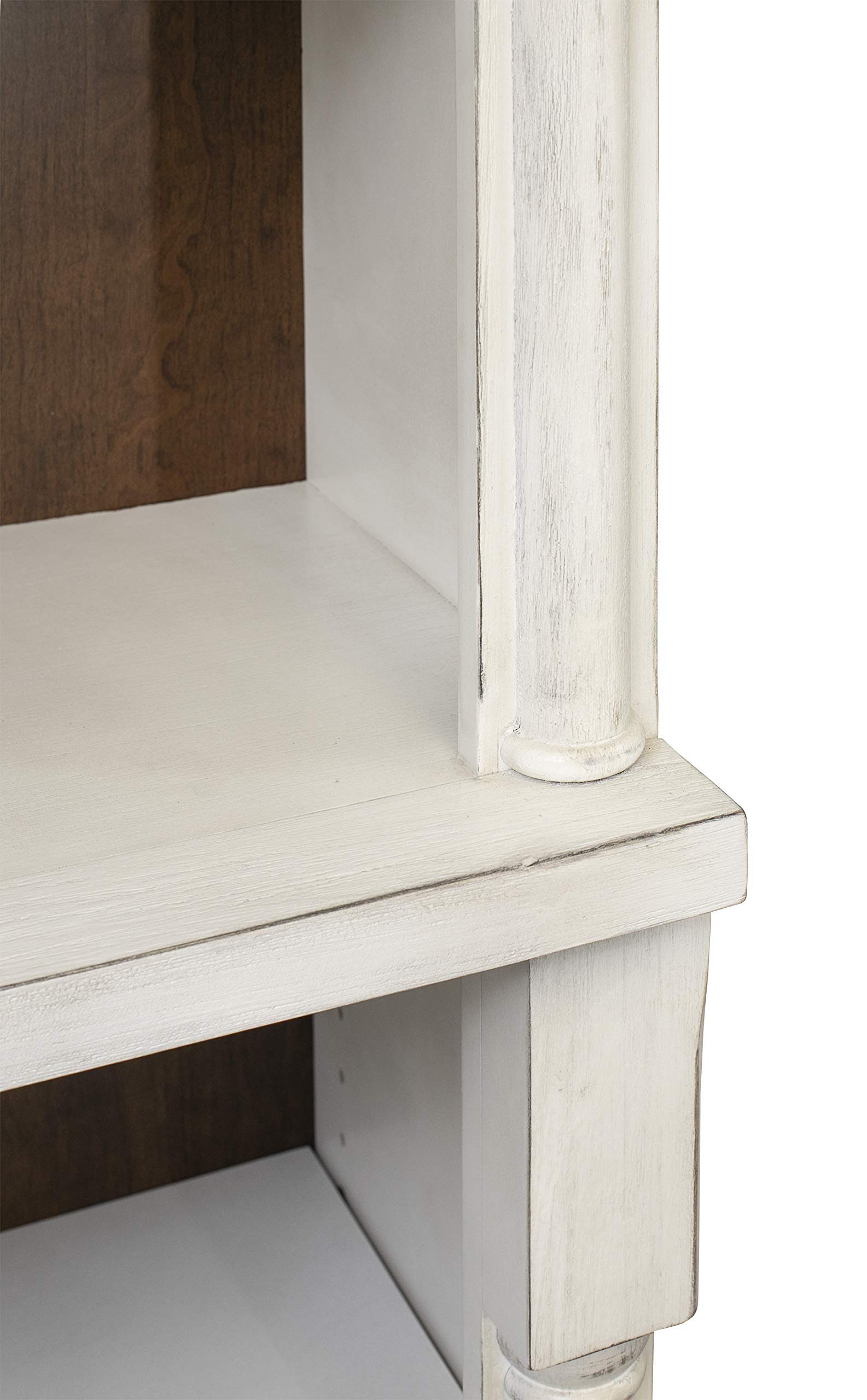 Martin Furniture 3 Open bookcase, White
