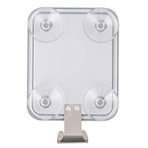 Lunmore Shower Mirror Fogless for Shaving, Rectangle with 4 Suction Cups Fogless Shower Mirror with Razor Holder Drop-Proof & Rust-Resistant