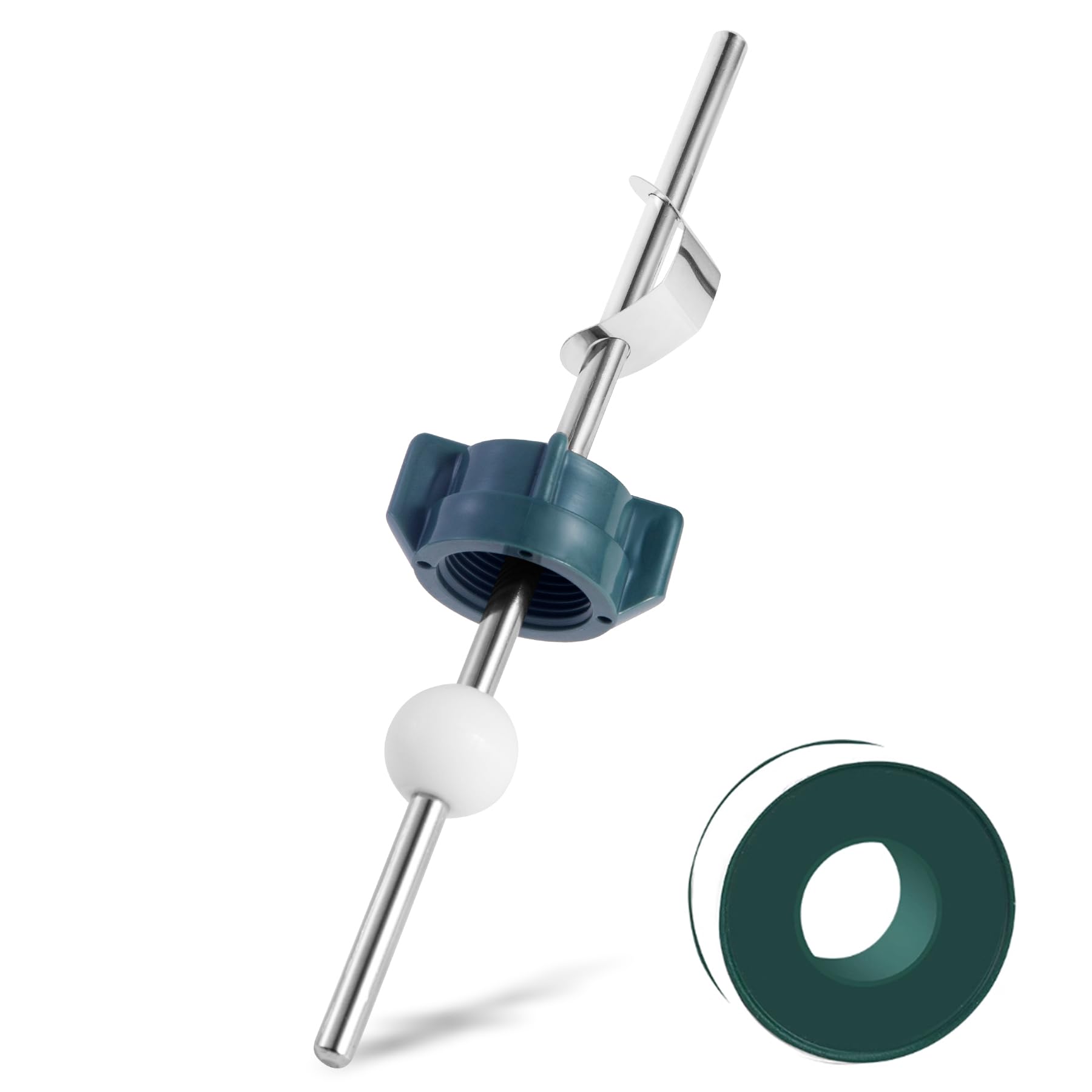 FullMayPro Lavatory Pop Up Center Piece Assembly,Pop Up Drain Repair Kit,Fits Most Popular Brands,Replacement for PS2673,PS469 and PSB327,Replacement Bathroom Sink Pivot Rod,18MM Ball, Chrome(1PC)