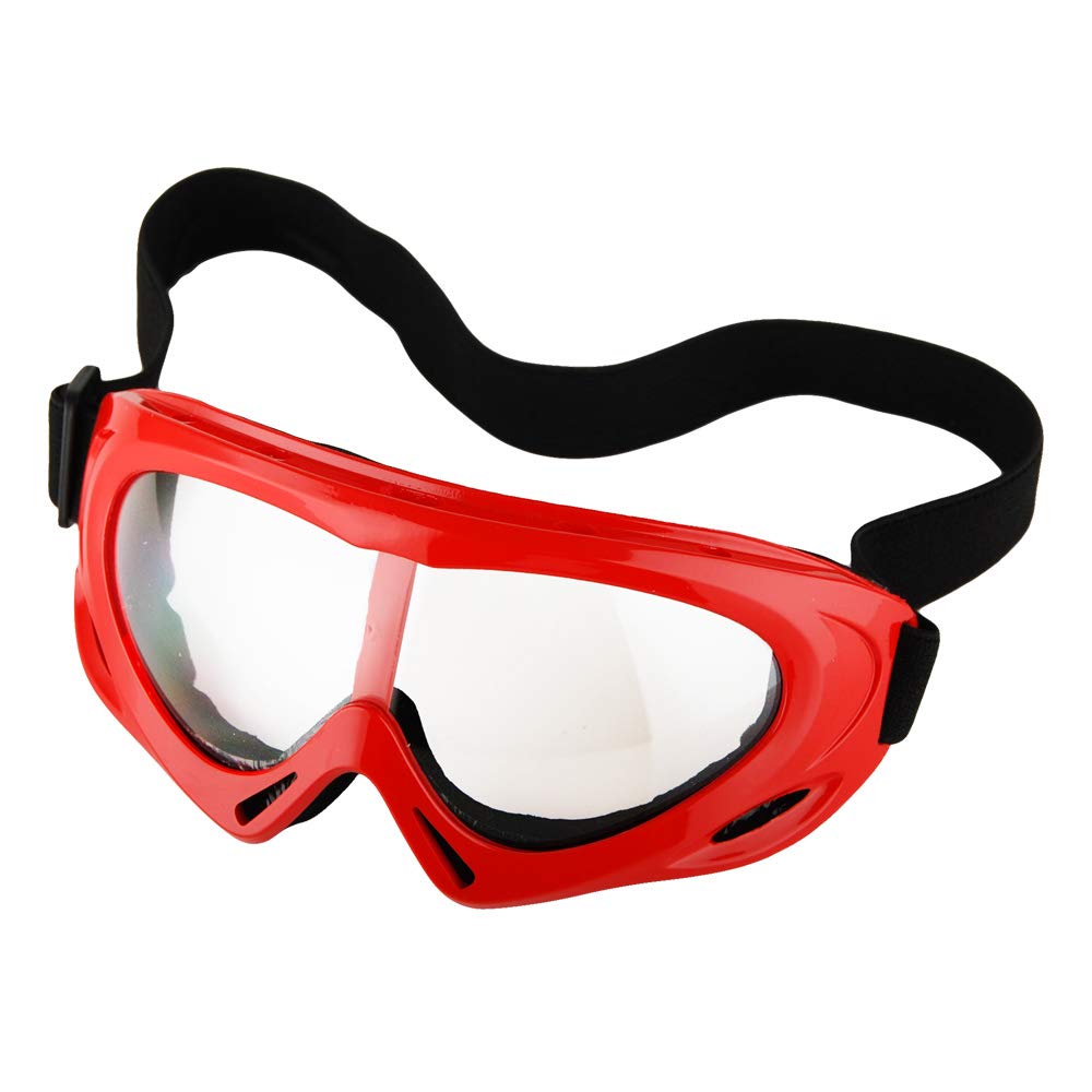 WOW Youth Kids Motocross Helmet BMX MX ATV Dirt Bike Helmet Spider Red + Goggles + MG Youth Red Glove Bundle