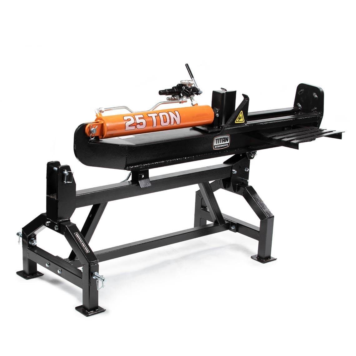 Titan Attachments 3 Point Industrial 25 Ton Hydraulic Horizontal/Vertical Log Splitter, Category 1 Tractor