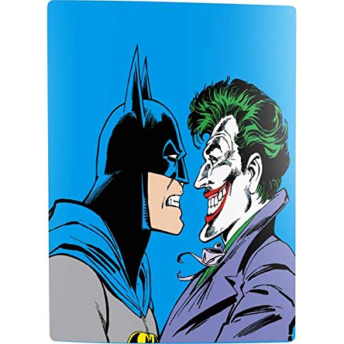 Skinit Decal Gaming Skin Compatible with PS5 Digital Edition Console + Controller - Officially Licensed Warner Bros Batman vs Joker - Blue Background Design