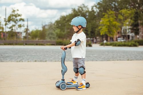 Scoot & Ride 2-in-1 Ride-On & Stand Kids Scooter, Ages 1 to 5, Highwaykick 1, Steel