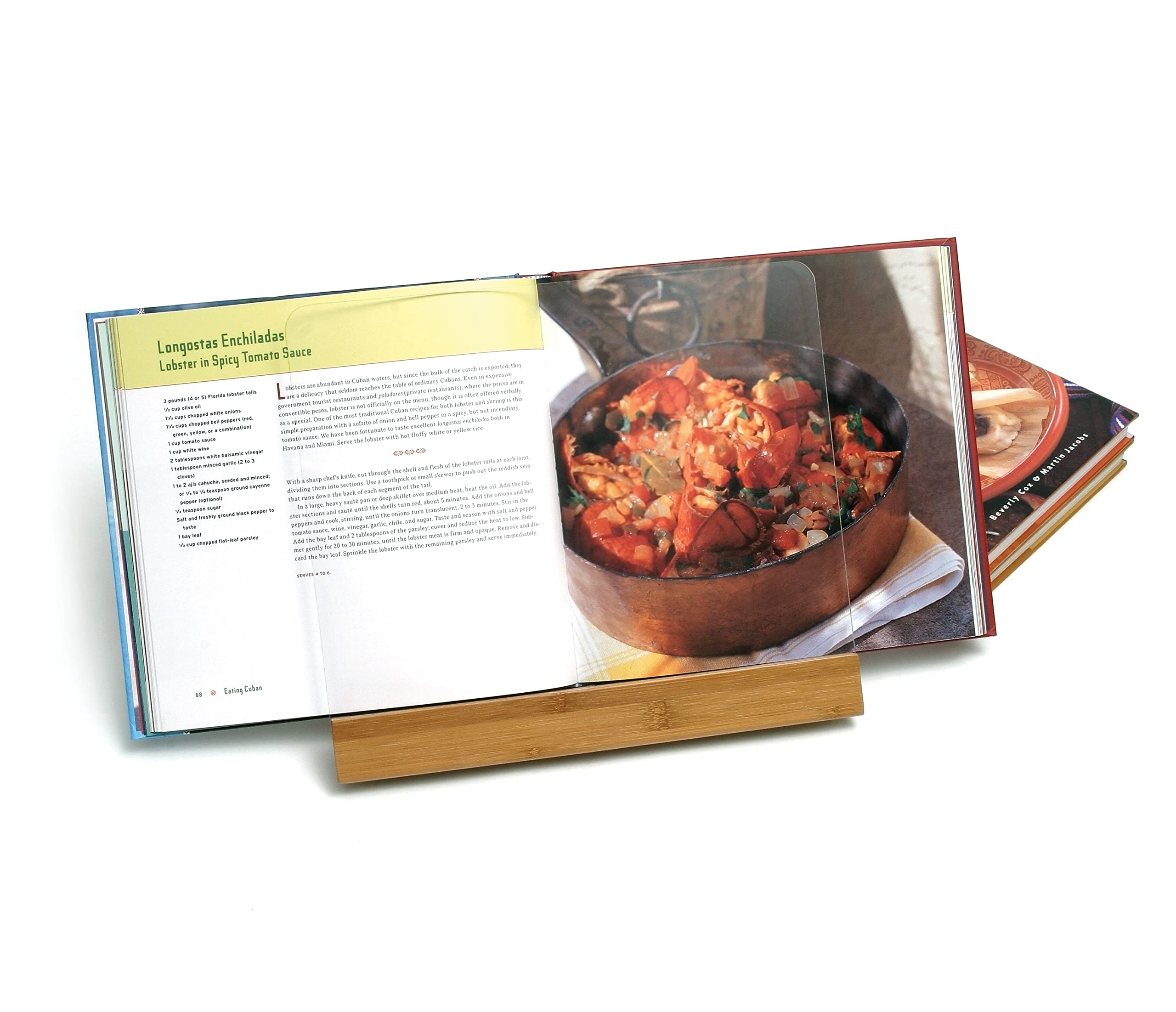 Lipper International 8815 Bamboo Wood and Acrylic Cookbook Holder, 12-1/2" x 9-1/4" x 6-3/4"