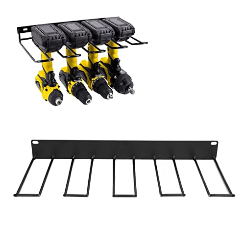 Drill Holder Wall Mount, Electric Drill Storage Rack Metal Garage Parts Tool Holder, Cordless Drill Storage, Power Tool Organizer