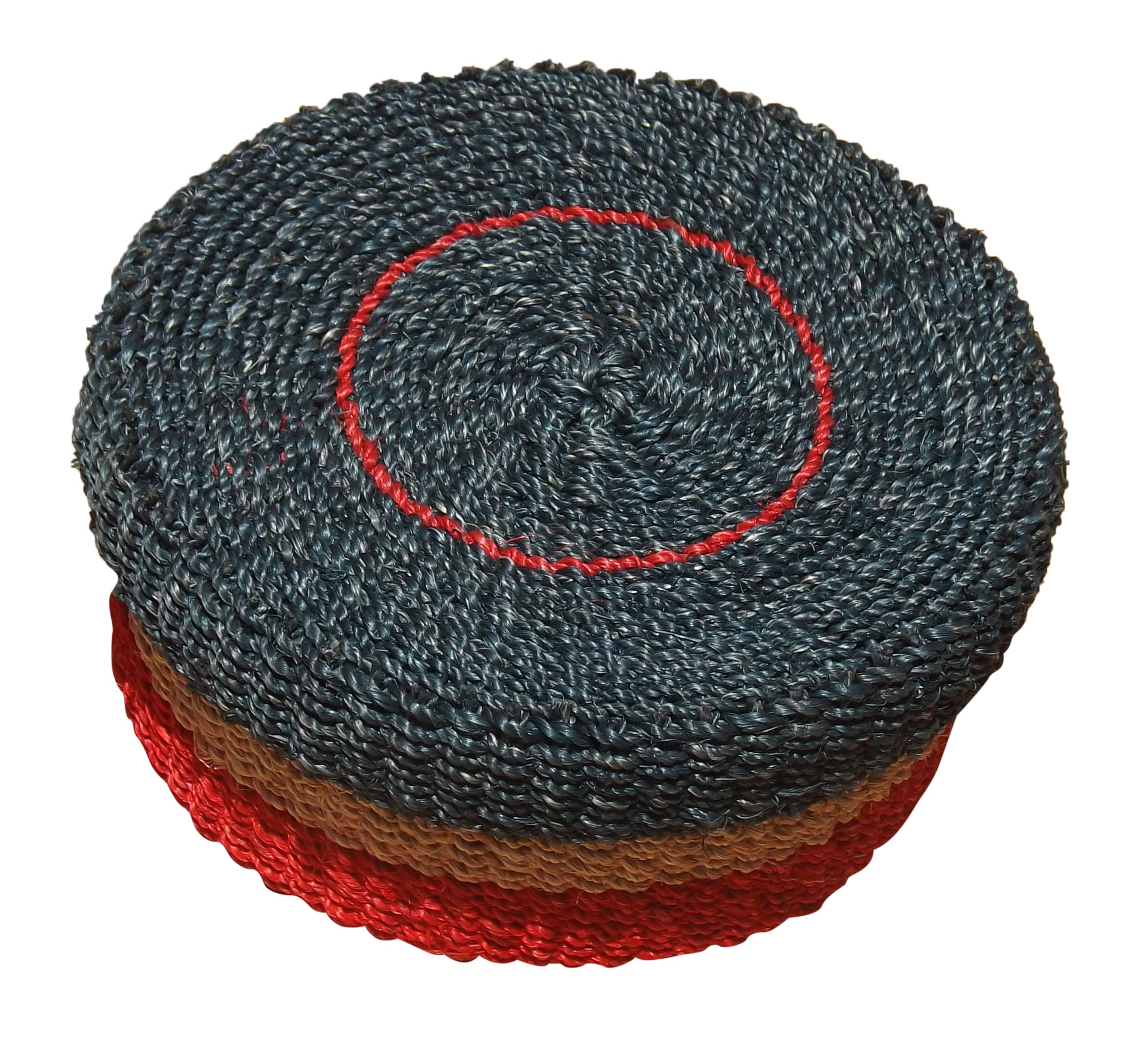 Green Breeze Imports Red White and Blue Handmade Abaca Tortilla Basket