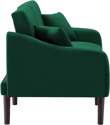 Modern Napping Futon Sofa Daybed Loveseat,2 Seaters Love Seat Convertible Sleeper Couch Bed for Home Apartment Office Small Space Living Room Furniture Sets