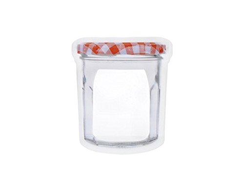 Kikkerland Jam Zipper Bag, Small, Set Of 4, Clear