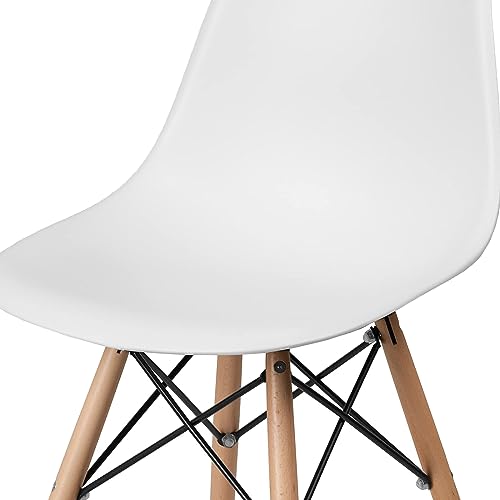 Modern Style Dining Chair, Home Kitchen Shell Lounge Plastic Chair, Mid Century Modern DSW Ergonomic Dining Chair for Living Room, Bedroom