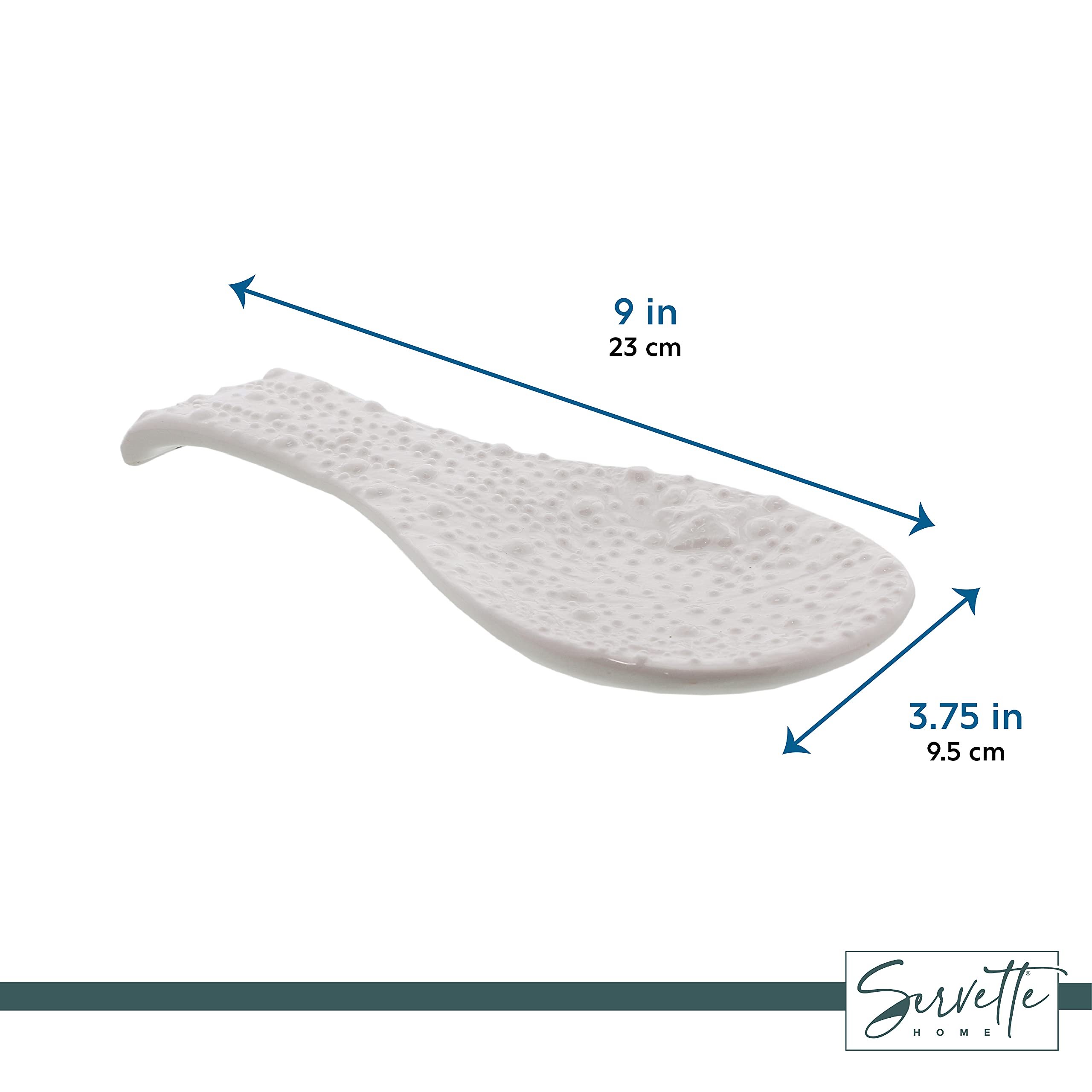 Ceramic Beach Themed Spoon Rest for Kitchen - Sea Scene