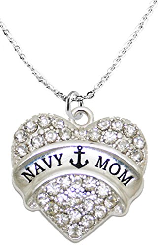 Navy Mom, Necklace, Earring, and Bracelet Set, Hypoallergenic, Safe-Nickel, Lead, and Cadmium Free.