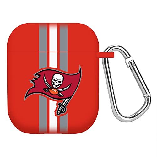 GAME TIME Tampa Bay Buccaneers HD Case Cover Compatible with Apple AirPods Gen 1&2 (Stripes)