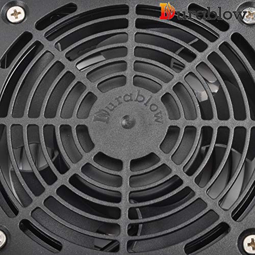 Durablow 220 CFM Air-Out Stainless Steel Crawl Space Vent Fan, Dual Fans, Foundation Vent, Radon Mitigation, for Crawl Space, Basement, with Freeze Protection Thermostat (Stainless steel silver, M2)