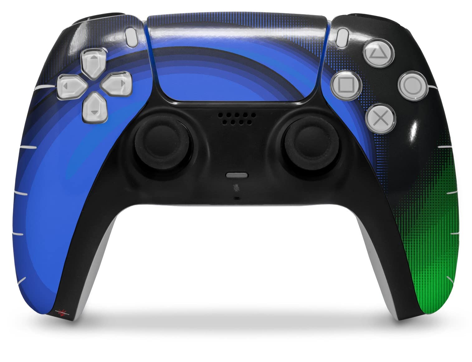 WraptorSkinz Skin Wrap compatible with Sony PS5 DualSense Controller Alecias Swirl 01 Blue (CONTROLLER NOT INCLUDED)
