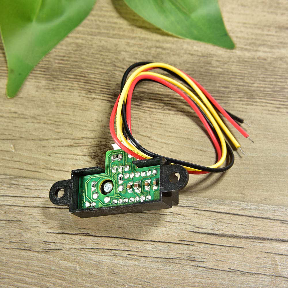 Comimark 1Pcs GP2Y0A21YK0F Sharp IR Analog Distance Sensor Distance 10-80CM Cable for Arduino