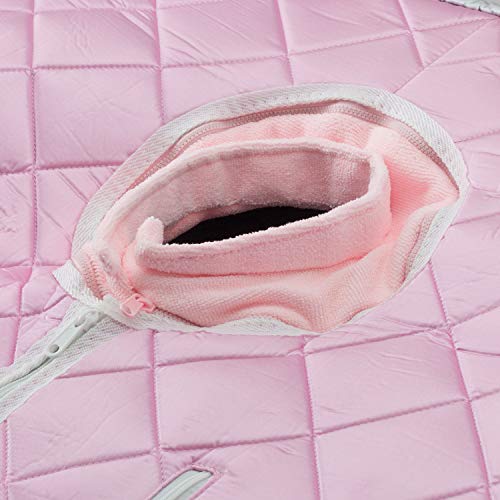 Durasage Personal Ultra Low Emf Portable Infrared Sauna Spa for Weight Loss, Detox, Relaxation at Home, 30 Minute Timer, with Handheld Remote Control, Heated Footpad and Chair (Light Pink)