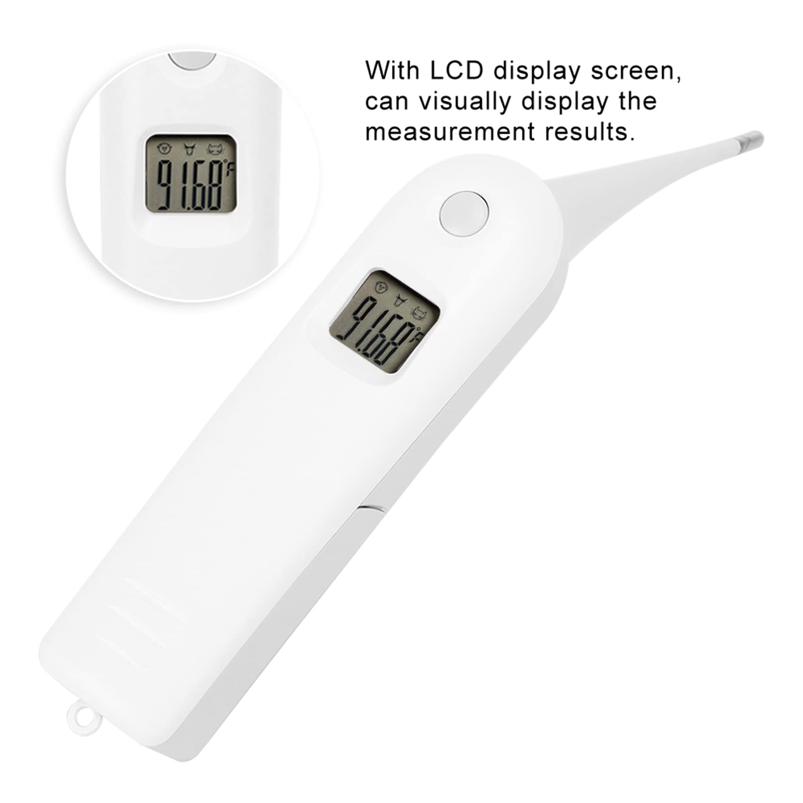 Pet Thermometer Digital Veterinary Electronic Thermometer Temperature Tester for Livestock Pigs Cattle Sheep Cats Dogs