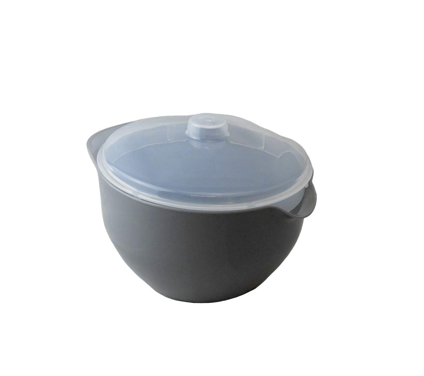 Dependable Industries inc. Essentials Microwave Soup and Stew Maker Microwave Bowl with Spout and Splash Cover Cook Meals In Minutes Rice Pasta Cereal Oats and More 1.2L