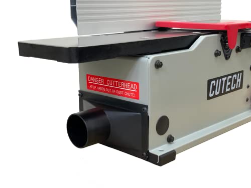 Cutech 40160HI 6-Inch Spiral Cutterhead Benchtop Jointer with Cast Iron Tables and 12 Tungsten Carbide Inserts