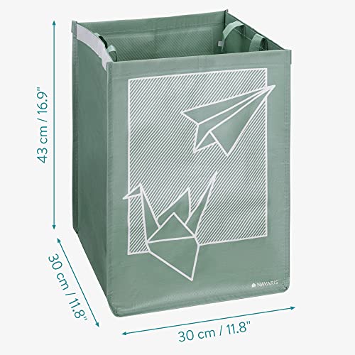 Navaris Recycle Bag Set (4 Pieces) - Reusable Recycling Bags to Separate Paper, Plastic, Glass, Metal - Recycling Bins Sorter Bin Kitchen Organizer